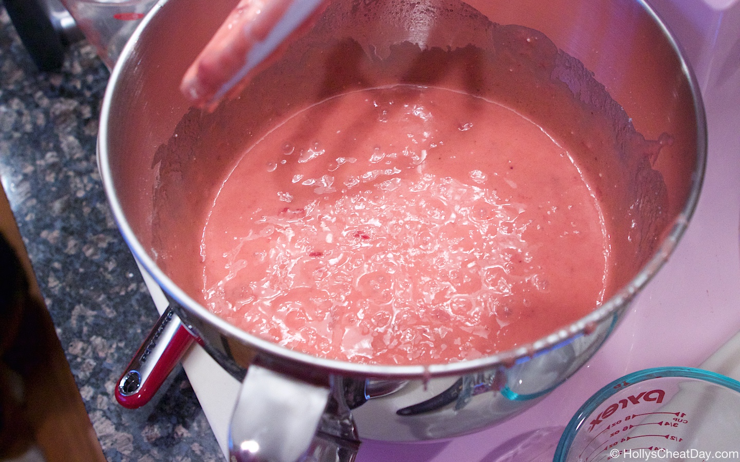 strawberry-cake-w-whipped-chocolate-frosting | HollysCheatDay.com ...