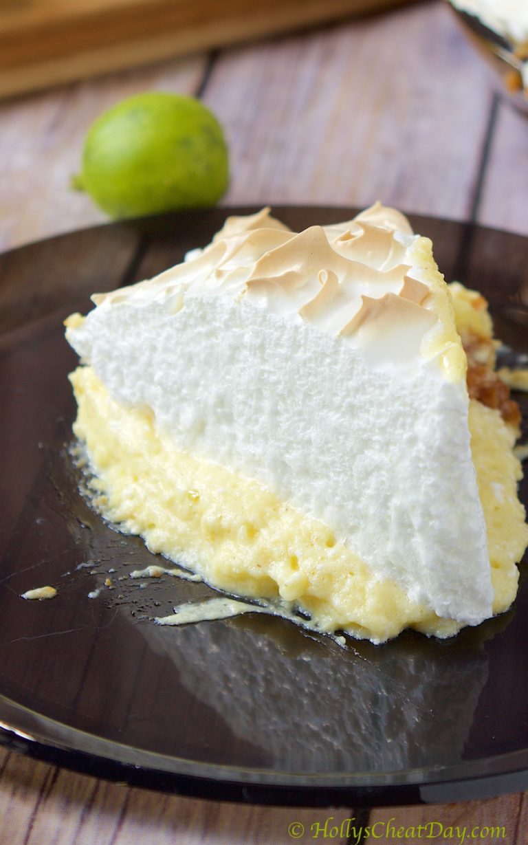 Key Lime Meringue Pie - HOLLY'S CHEAT DAY