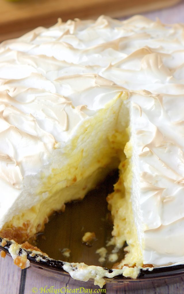 Key Lime Meringue Pie - HOLLY'S CHEAT DAY